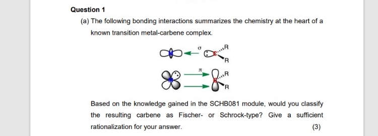 Solved Question 1(a) ﻿The following bonding interactions | Chegg.com