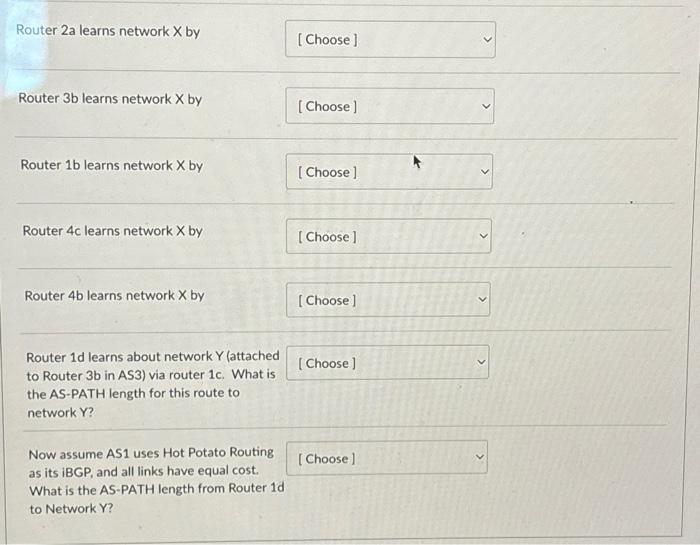 Consider the network shown below. - Suppose AS1 and | Chegg.com