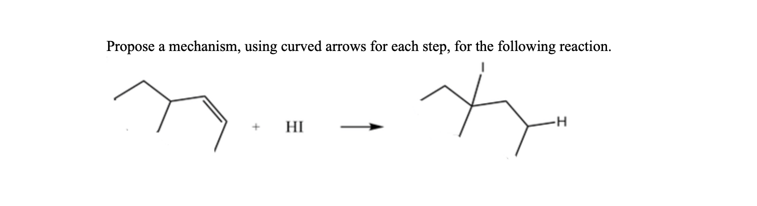 Propose a mechanism, using curved arrows for each | Chegg.com