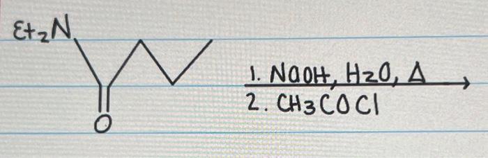 2. CH3COCl 1. NaOH,H2O, | Chegg.com