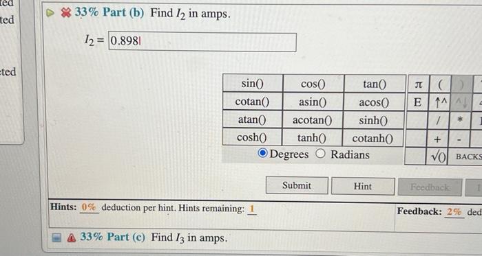 Solved (9%) Problem 7: Consider the circuit in the diagram, | Chegg.com Solved (9%) Problem 7: Consider the circuit in the diagram, | Chegg.com