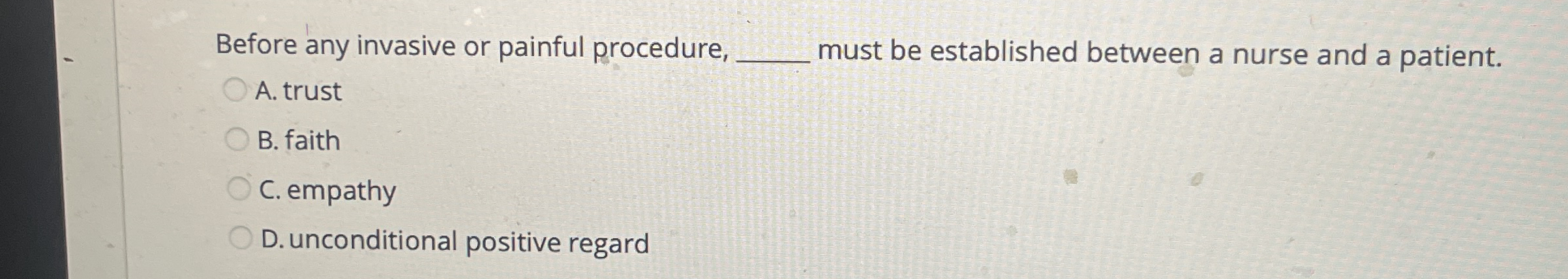 Solved Before any invasive or painful procedure, q,must be | Chegg.com