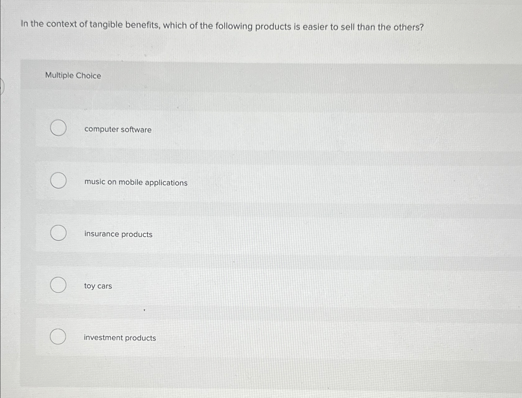 In the context of tangible benefits, which of the | Chegg.com