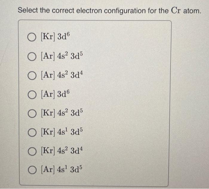 Solved Complete the electron configuration for O. For the | Chegg.com