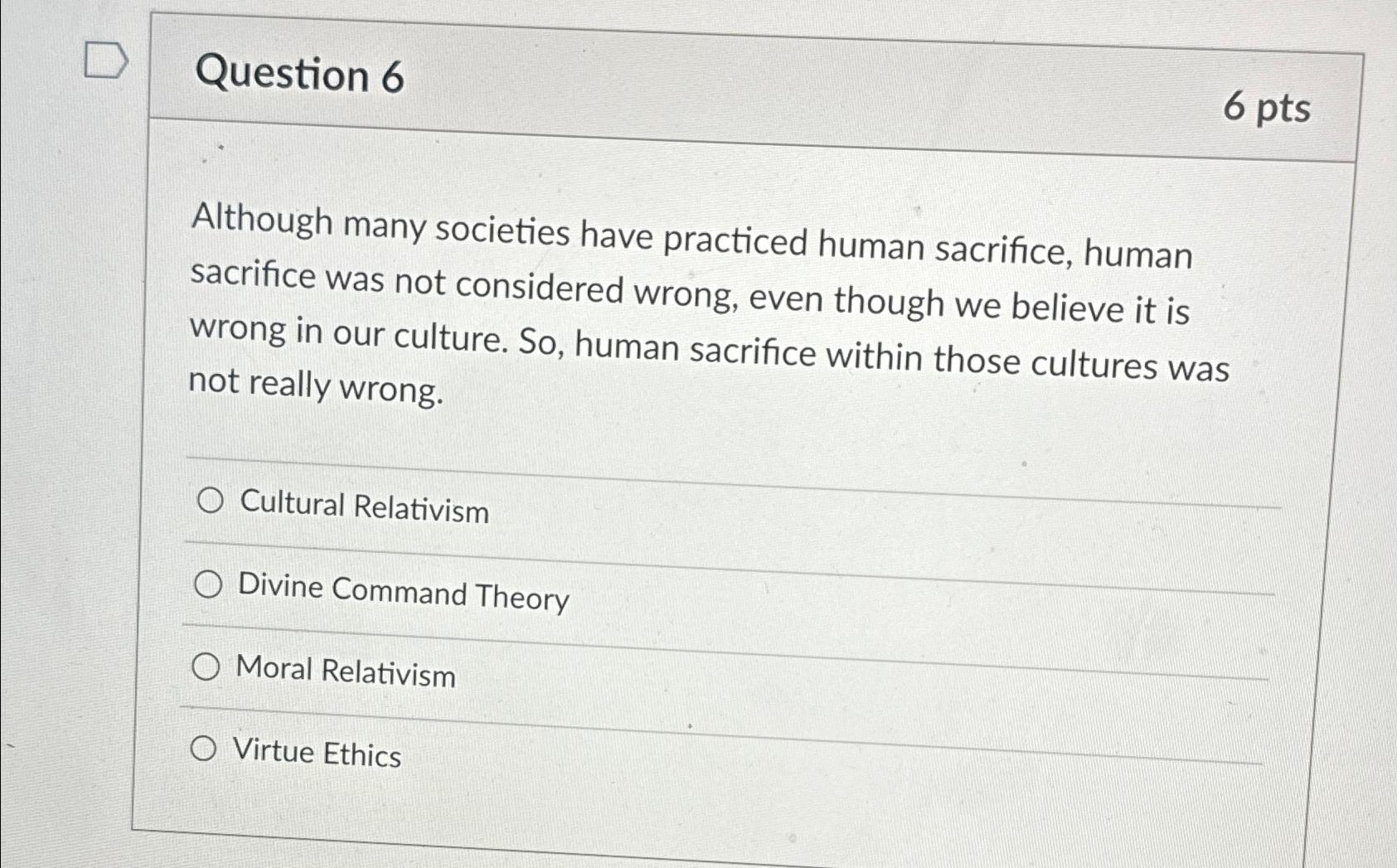 Solved Question 66 ﻿ptsAlthough many societies have | Chegg.com
