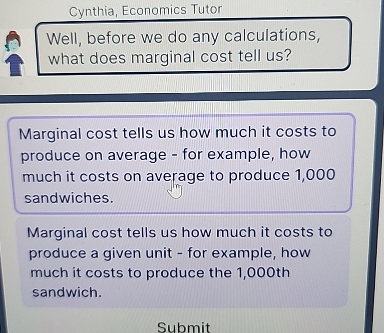 Solved Cynthia, Economics TutorWell, before we do any | Chegg.com