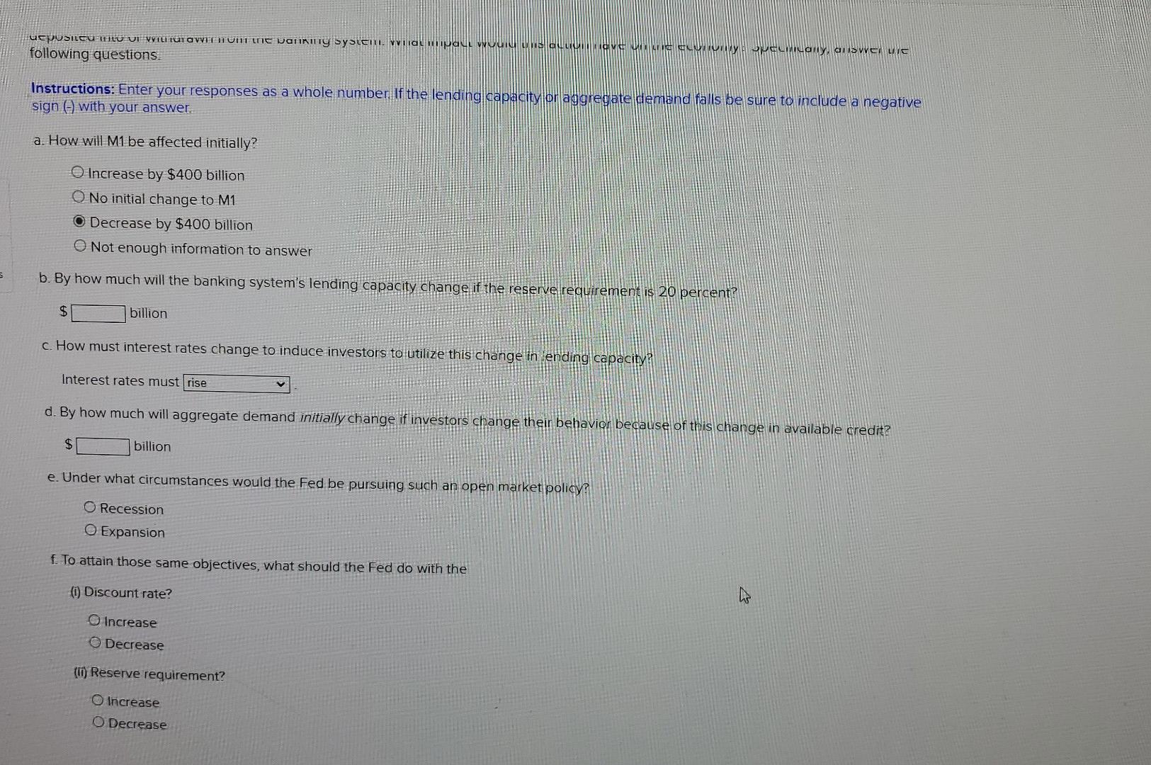 Solved O Not enough information to answer b. By how much | Chegg.com