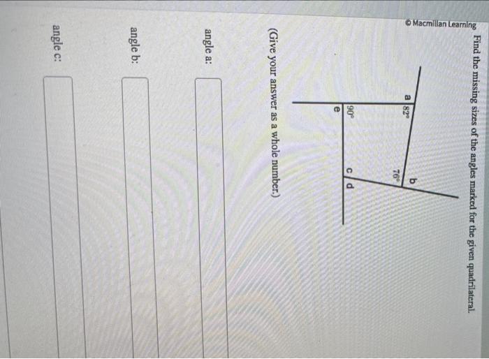 Solved ⒸMacmillan Learning Find the missing sizes of the | Chegg.com