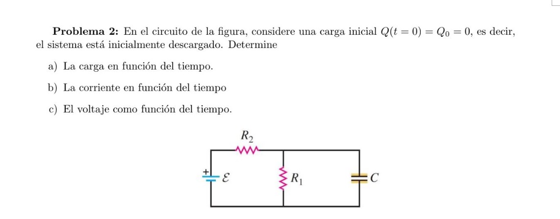 Solved Problema 2: En el circuito de la figura, considere | Chegg.com