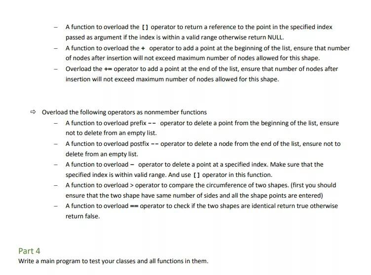 Solved Part 1: Write the implementation of class called | Chegg.com