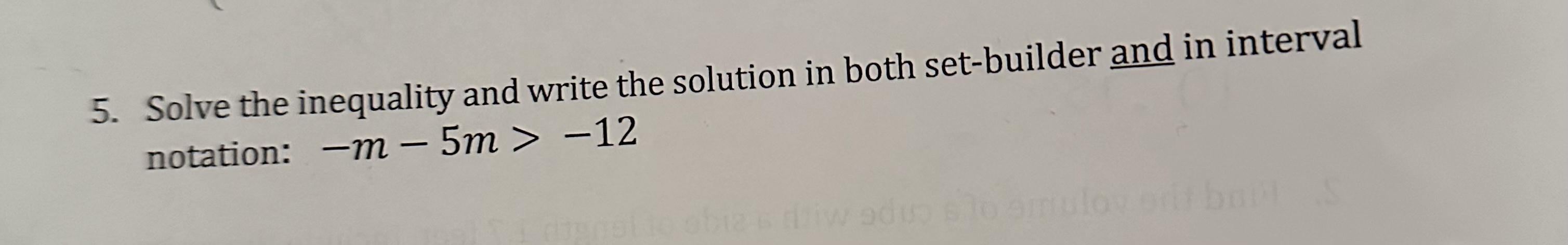 Solved Solve the inequality and write the solution in both | Chegg.com