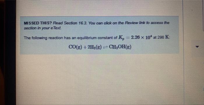 Solved Partc Calculate K; for the following reaction: | Chegg.com Solved Partc Calculate K; for the following reaction: | Chegg.com