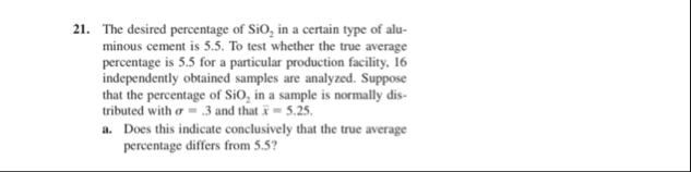 Solved The desired percentage of SiO2 ﻿in a certain type of | Chegg.com