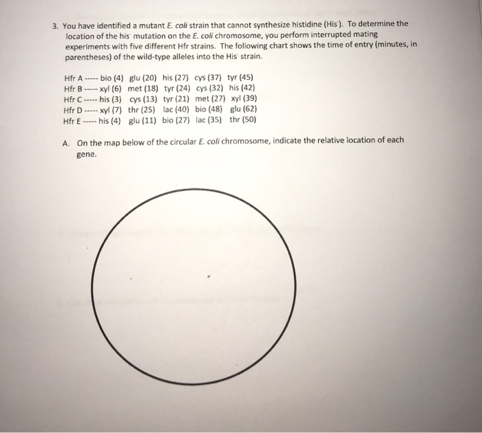 Solved 3. You have identified a mutant E. coli strain that | Chegg.com