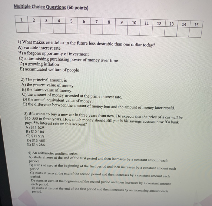 Solved Multiple Choice Questions (60 points) 1 2 3 4 5 6 7 | Chegg.com