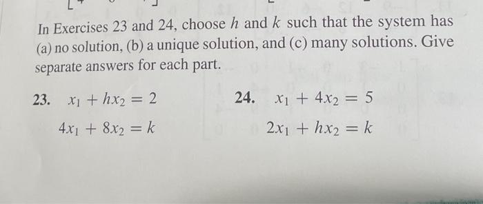 Solved In Exercises 23 and 24, choose h and k such that the | Chegg.com