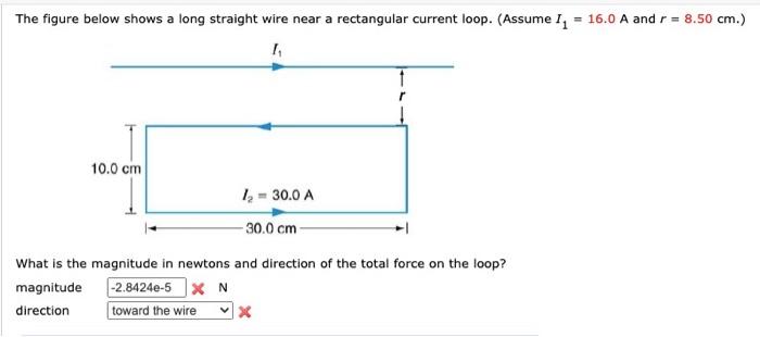 Solved The figure below shows a long straight wire near a | Chegg.com