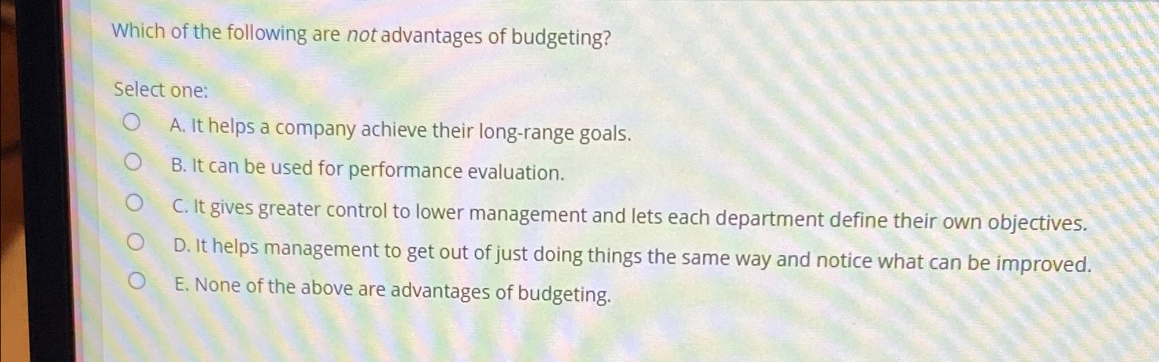 Solved Which of the following are not advantages of | Chegg.com