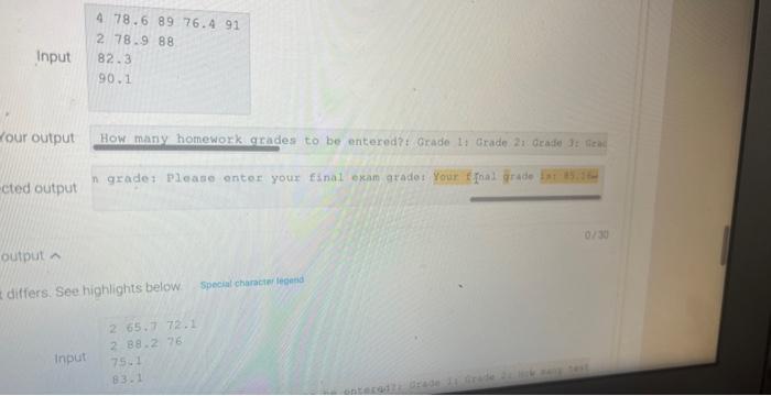5. 19 Programming Lab 2: Grade Calculator With | Chegg.com