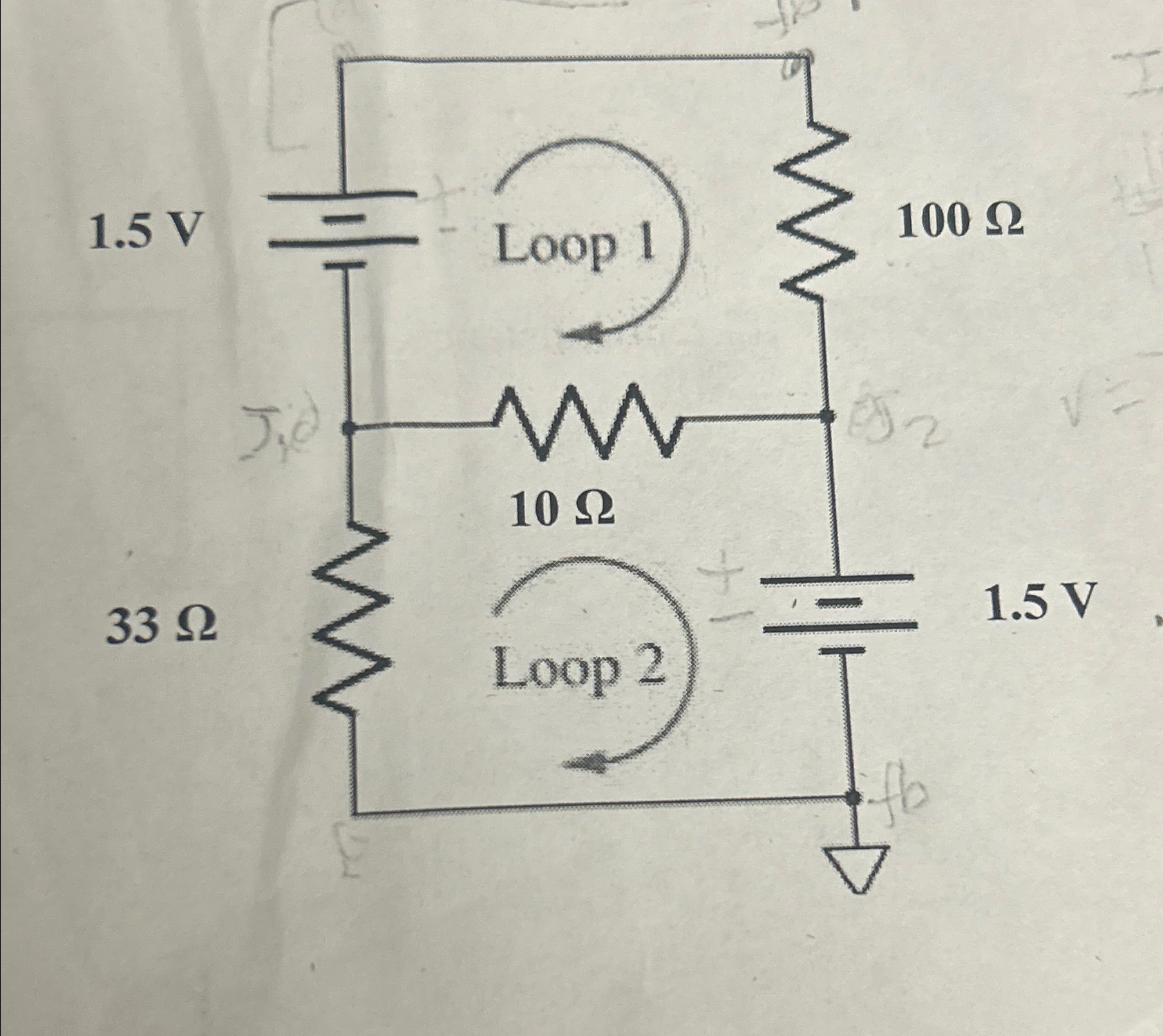 Solved Find the current and voltage for 100, 33, ﻿and 10 | Chegg.com