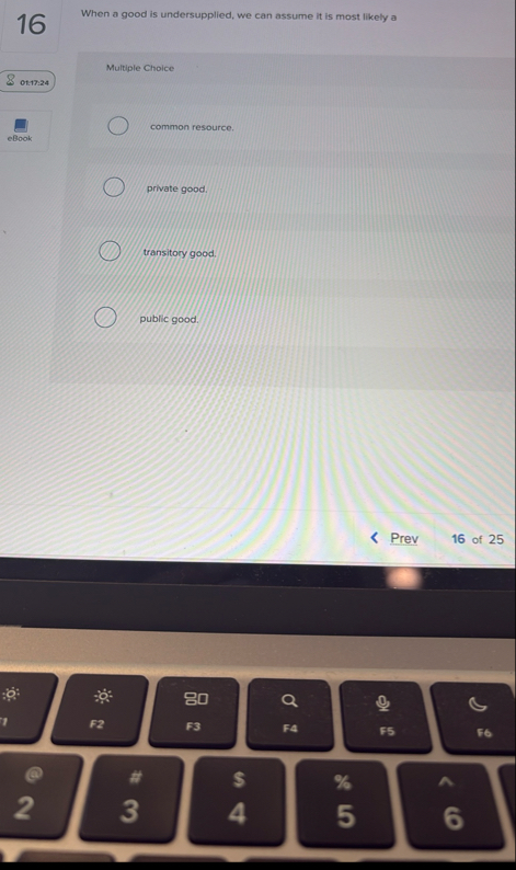 Solved 16When a good is undersupplied, we can assume it is | Chegg.com