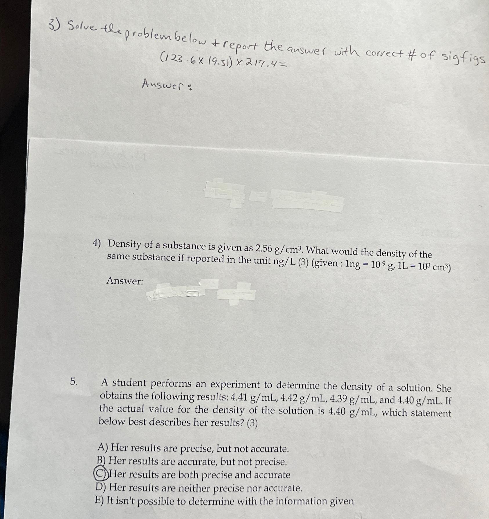 Solved 3. ﻿Solve the problem Below and report the answer | Chegg.com