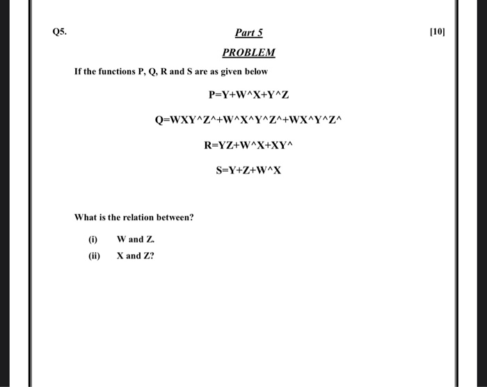 Solved Q5 Part 5 10 PROBLEM If The Functions P Q R And Chegg