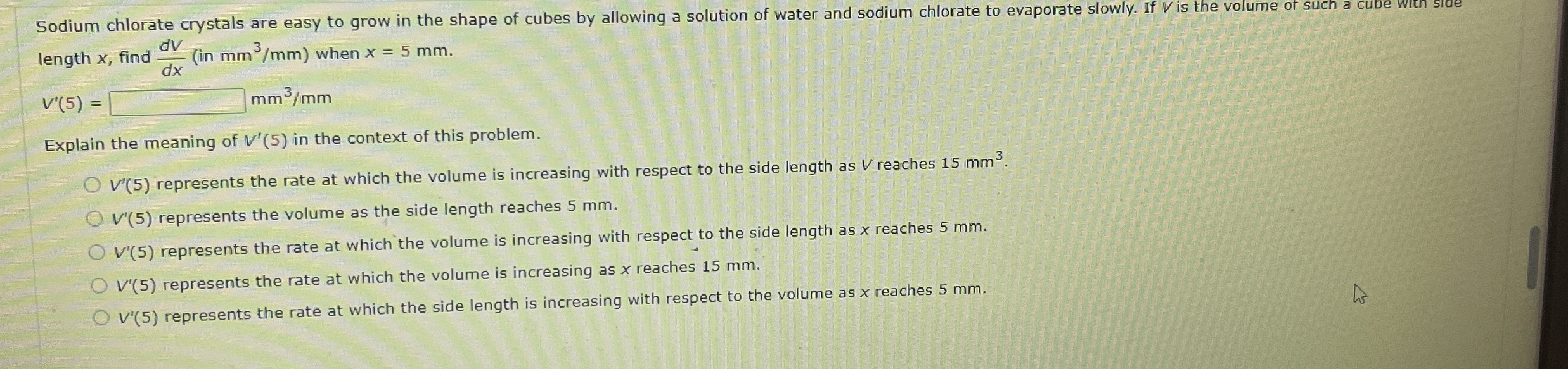 Solved Sodium chlorate crystals are easy to grow in the | Chegg.com
