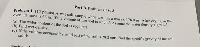 Solved Part B. Problems 1 to 3: Problem 1. ( 15 points) A | Chegg.com
