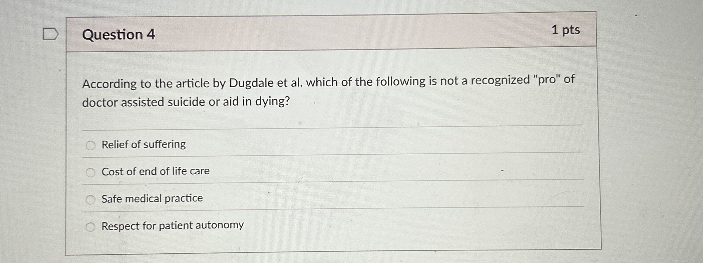 Solved Question 41 ﻿ptsAccording to the article by Dugdale | Chegg.com