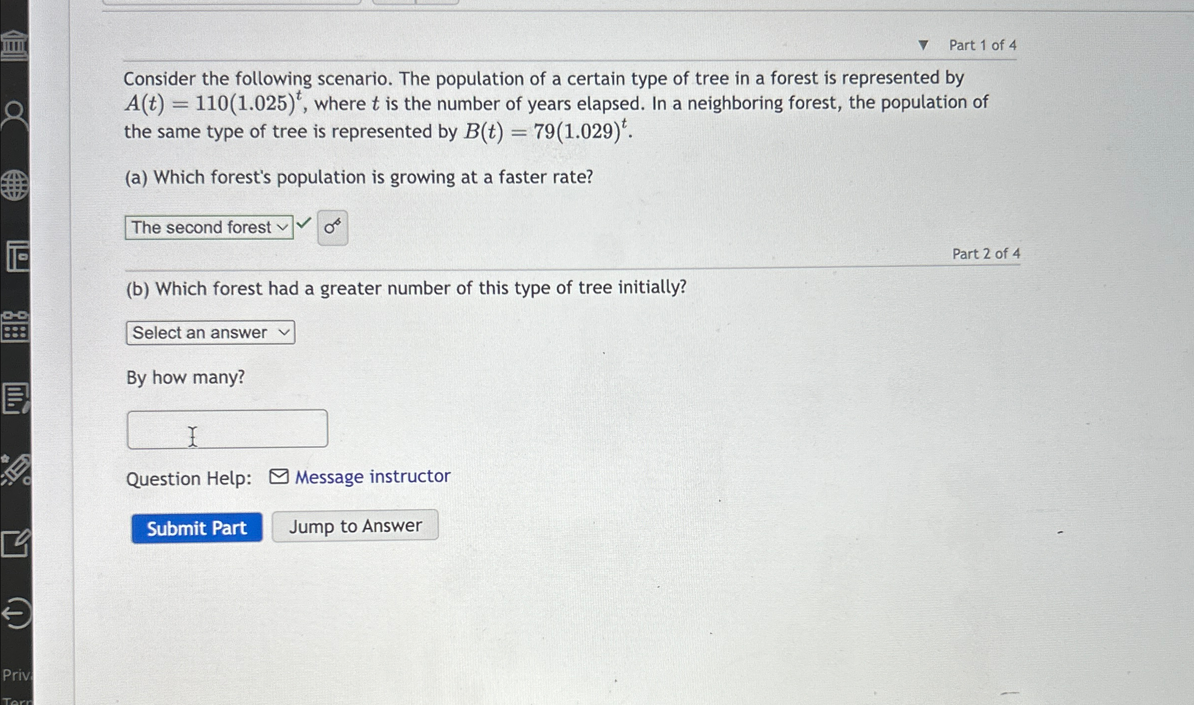 Solved Part 1 ﻿of 4Consider the following scenario. The | Chegg.com