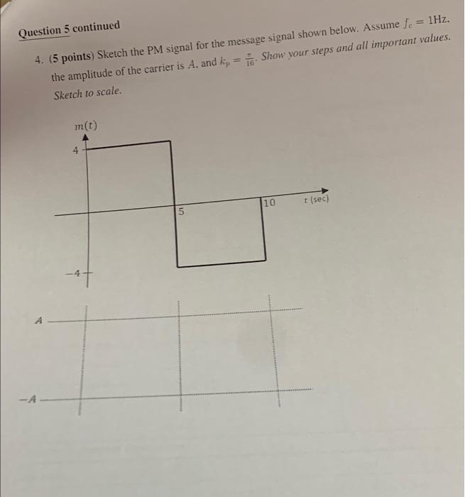 Solved Question 5 continued 4. (5 points) Sketch the PM | Chegg.com Solved Question 5 continued 4. (5 points) Sketch the PM | Chegg.com