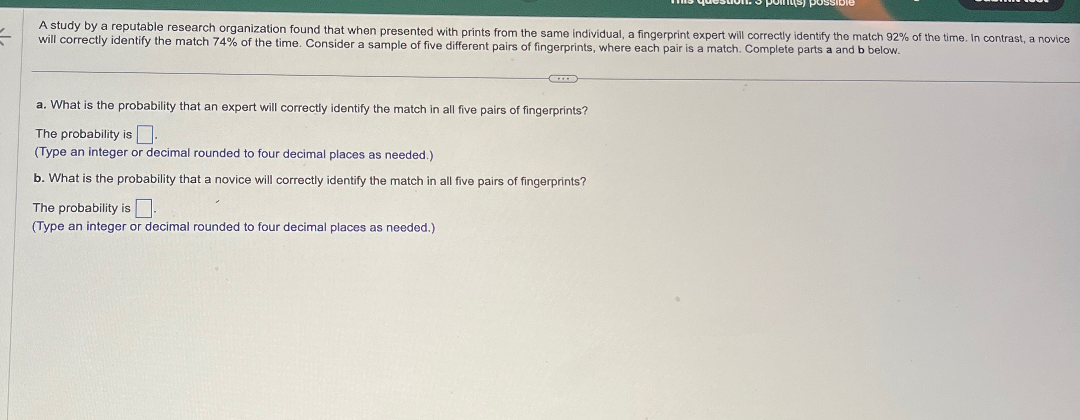 Solved A study by a reputable research organization found | Chegg.com