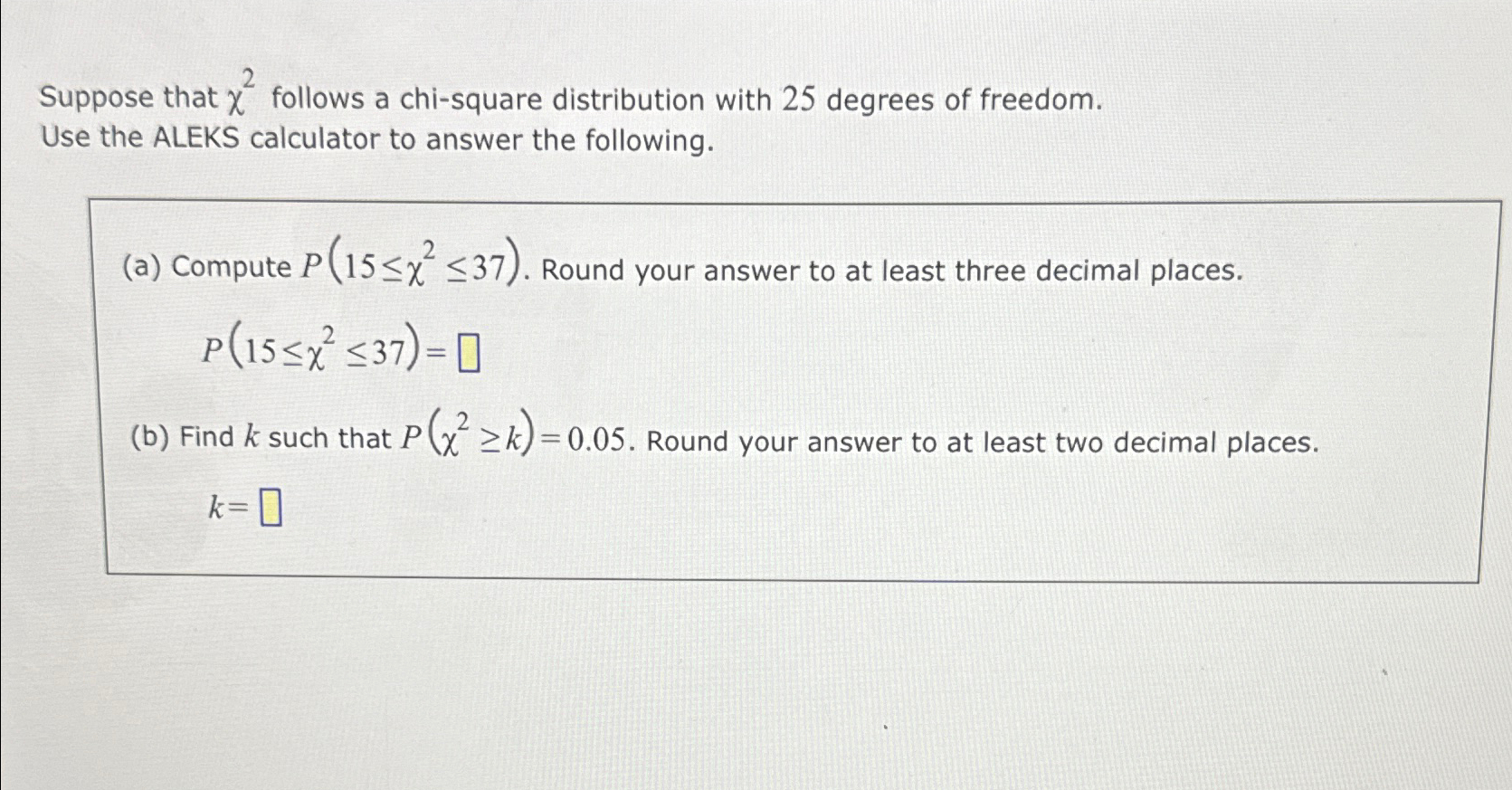 Solved Suppose that χ2 ﻿follows a chi-square distribution | Chegg.com