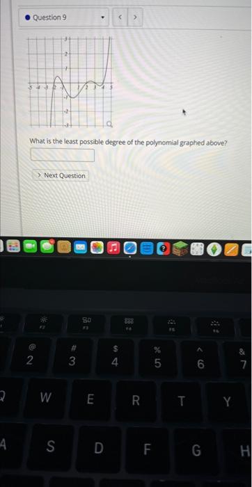 Solved What is the least possible degree of the polynomial | Chegg.com