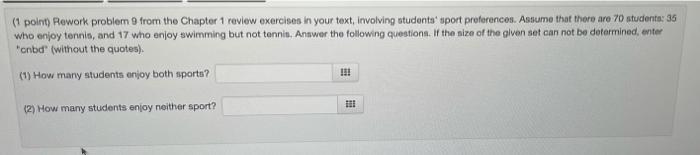 Solved (1 point) Rework problem 9 from the Chapter 1 review | Chegg.com