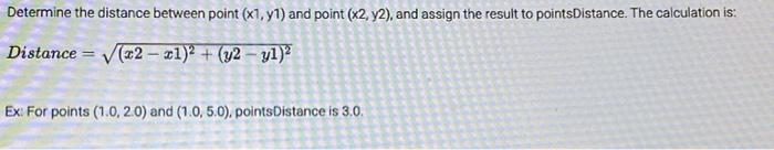 Solved Determine the distance between point (x1, y1) and | Chegg.com