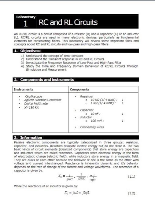 Solved please comple the laboratory experiment using | Chegg.com