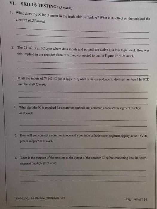 Solved 1. Connect the circuit of figure 1 using the 74147 IC | Chegg.com