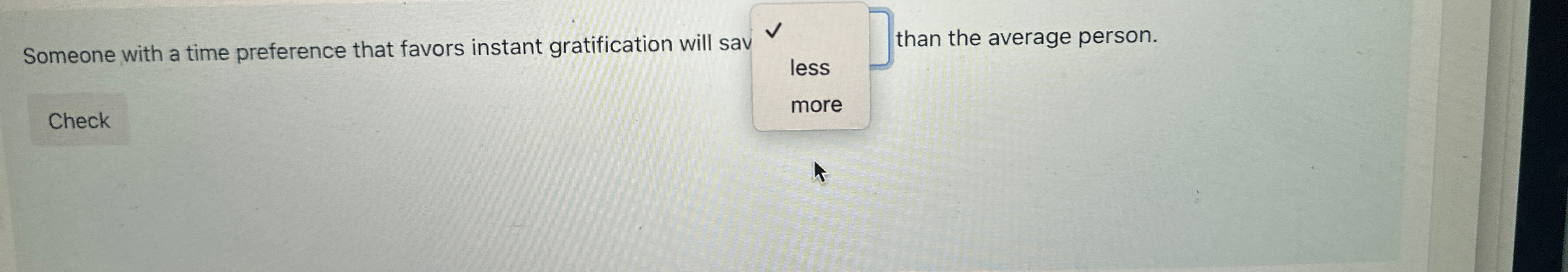Solved Someone with a time preference that favors instant | Chegg.com