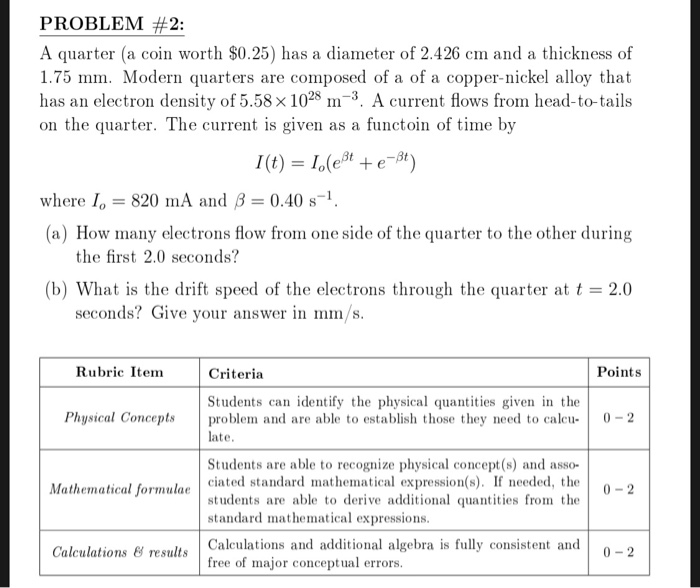 Solved a quarter has a diameter of 2.426 and a thickness. | Chegg.com