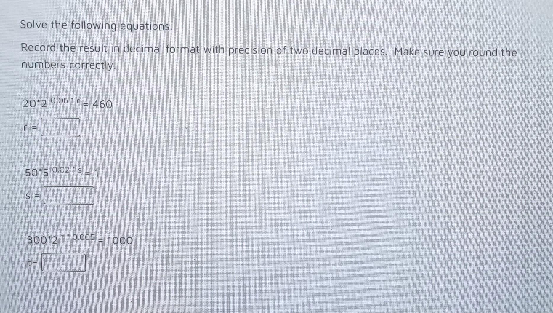 Solved Record the result in decimal format with precision of | Chegg.com