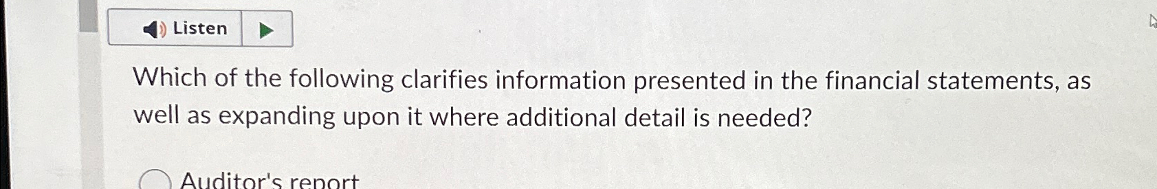 Solved Which of the following clarifies information | Chegg.com