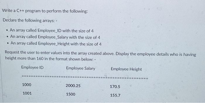 Solved Please only use visual studio code and C++ | Chegg.com