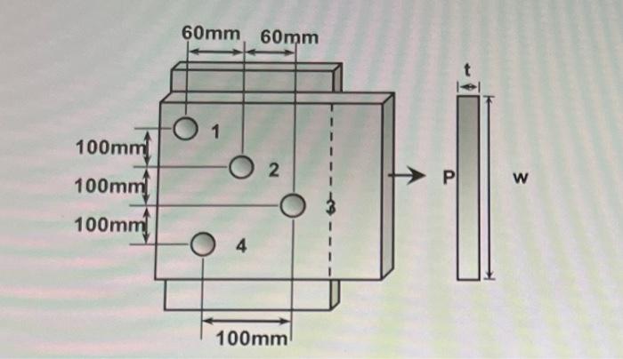 Solved A staggered bolted connection has bolts arranged as | Chegg.com
