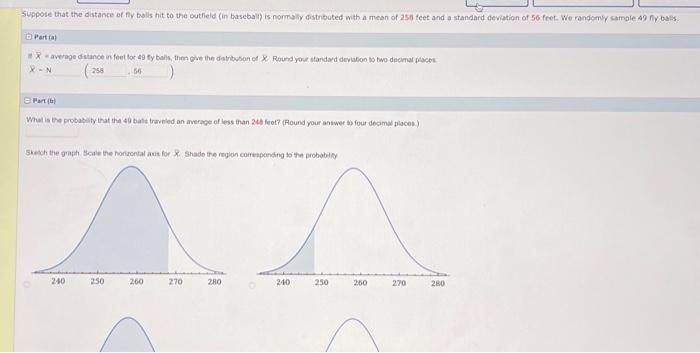 Solved 18 Xˉ = average ditange in feet lor 49 fy bahs, then | Chegg.com