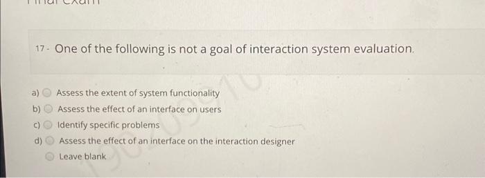 Solved 16. Artifacts that simulate or animate some but not | Chegg.com