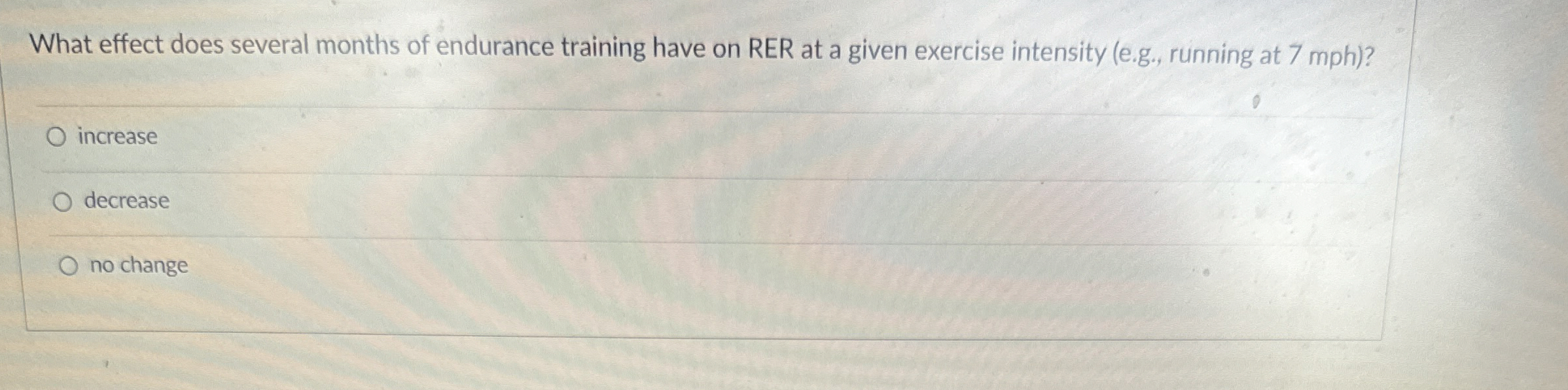 Solved What effect does several months of endurance training | Chegg.com