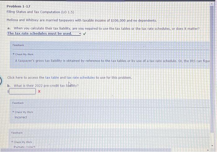 Solved Problem 1-17 Filing Status and Tax Computation (LO | Chegg.com Solved Problem 1-17 Filing Status and Tax Computation (LO | Chegg.com
