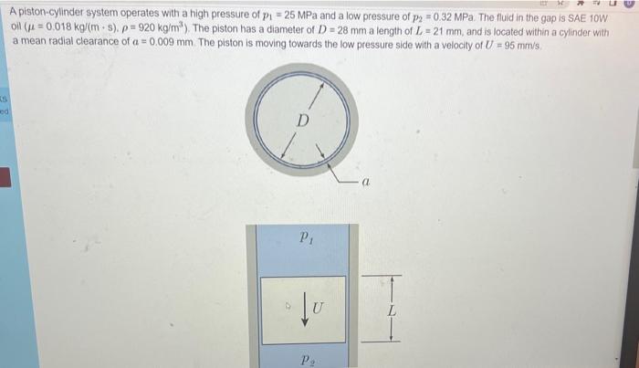 Solved all mm should be covered to m and kpa to pascalall | Chegg.com